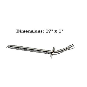GrillSpot Vermont Castings & Jenn Air Tube Burner Replacement for Gas Grills, Stainless Steel Bent Tube Design - Exact Fit Barbecue Grill Parts (Set of 3)