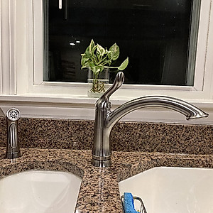 Kitchen Sink Sprayer Replacement for Delta Faucet RP53880SS Kitchen Faucet Sprayer Replacement for Delta Faucet Side Sprayer Replacement, Hose Not Included, Brushed Nickel