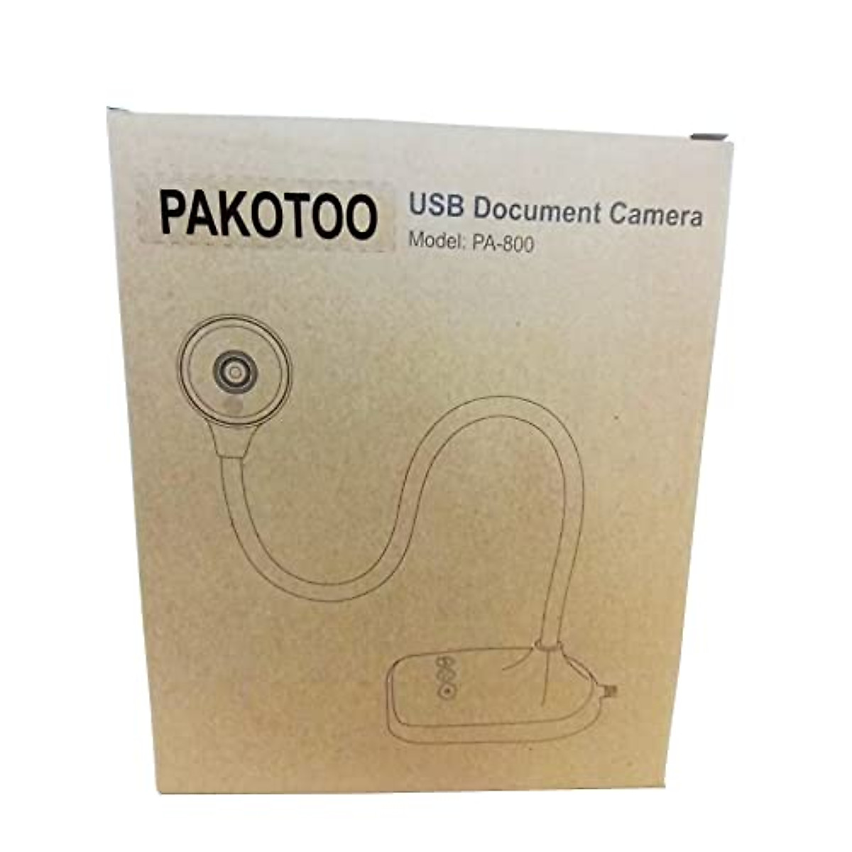 PAKOTOO USB Document Camera for Teachers, Webcam/Doc Camera for Classroom with A3 Format, 3-Level LED Lights, Image Invert, Fold, Dual mic for Mac OS, Windows, Zoom, OBS Work with Distance Learning