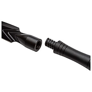 Elk Ridge - Outdoors - Spear – Spire, Black Fine Edge Spear Point Blade with Black Injection Molded Nylon Fiber Handle with Universal Thread for Broom Stick, Nylon Sheath– Spire, ER-SP002BK