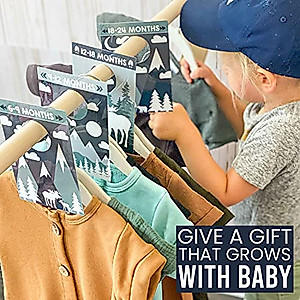 6 Baby Closet Size Dividers Boy - Adventure Baby Closet Dividers by Month, Baby Closet Organizer for Nursery Organization, Baby Essentials for Newborn Essentials Baby Boy, Nursery Closet Dividers Boy