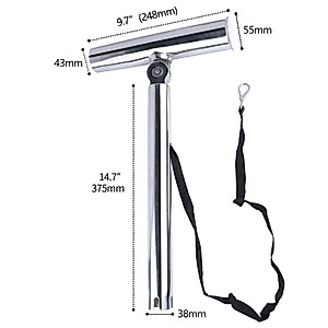 316 Stainless Steel Outrigger Fishing Rod Holder Adjustable for Marine Boat Yacht