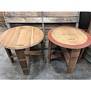 Wine Barrel Side Table