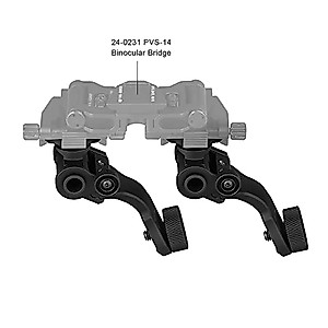 Canis LATRANS PVS 14 Mount Night Vision Goggles NVG Mount Dovetail J Arm Rhino Mount Compatible with All Models of PVS-14