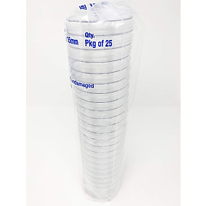 EZ BioResearch Petri Dish with Lid, 100 mm/15 mm, Sterile, 25/Pack