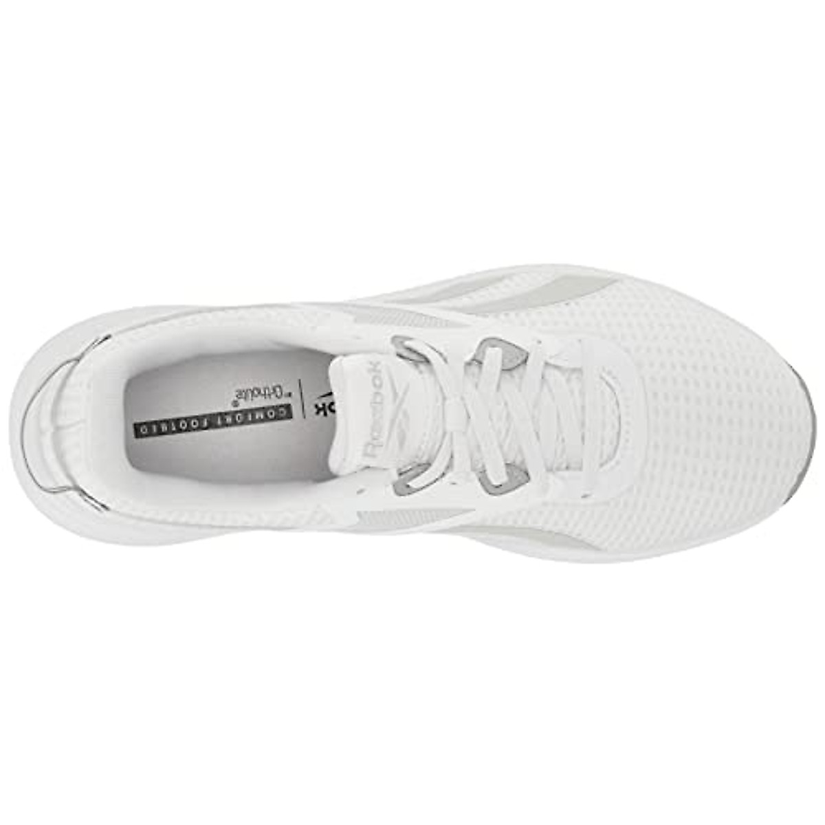 Reebok womens Lite Plus 3.0 Running Shoe, White/Silver Metallic/Pure Grey, 7.5 US