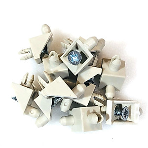 ReplacementScrews Beige Shelf Support Pins Compatible with IKEA Part 115344 (Pax, KOMPLEMENT) (Pack of 12)