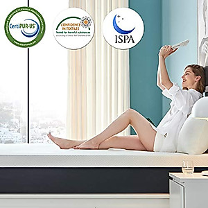 Molblly 10 Inches King Size Mattress, Gel Memory Foam Mattress in a Box, Back Pain Relief ＆ Cool Bed, 10-Year Support Mattress, Fiberglass Free, Ultimate Motion Isolation, Premium King Bed