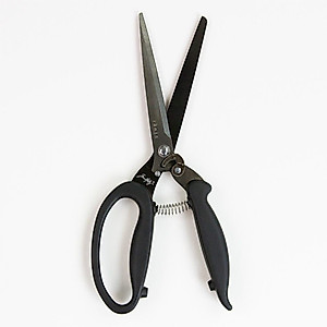 Tonic Studios Tim Holtz Recoil Scissors - Titanium Coated, Double-Beveled Blades, Black (9.5'')