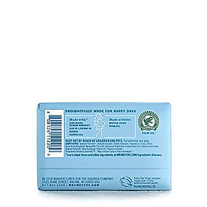 MRS. MEYER'S CLEAN DAY Bar Soap, Use as Body Wash or Hand Soap, Made with Essential Oils, Rain Water, 5.3 oz, 1 Bar