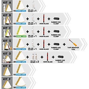SAPLIZE Golf Grip Tape 2" x 10" Solvent Activated Double Sided Adhesive Strips for Regripping Golf Clubs Wood Hybrid Iron Wedge Putter, 30 Strips