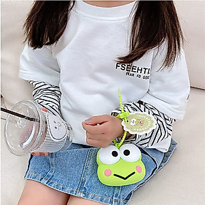 Cute Coin Purse Keychain, Small Coin Purse for Women, Frog Silicone Pouch, Kawaii Coin Purse Pouch, Coin Pouch for Backpack Decoration