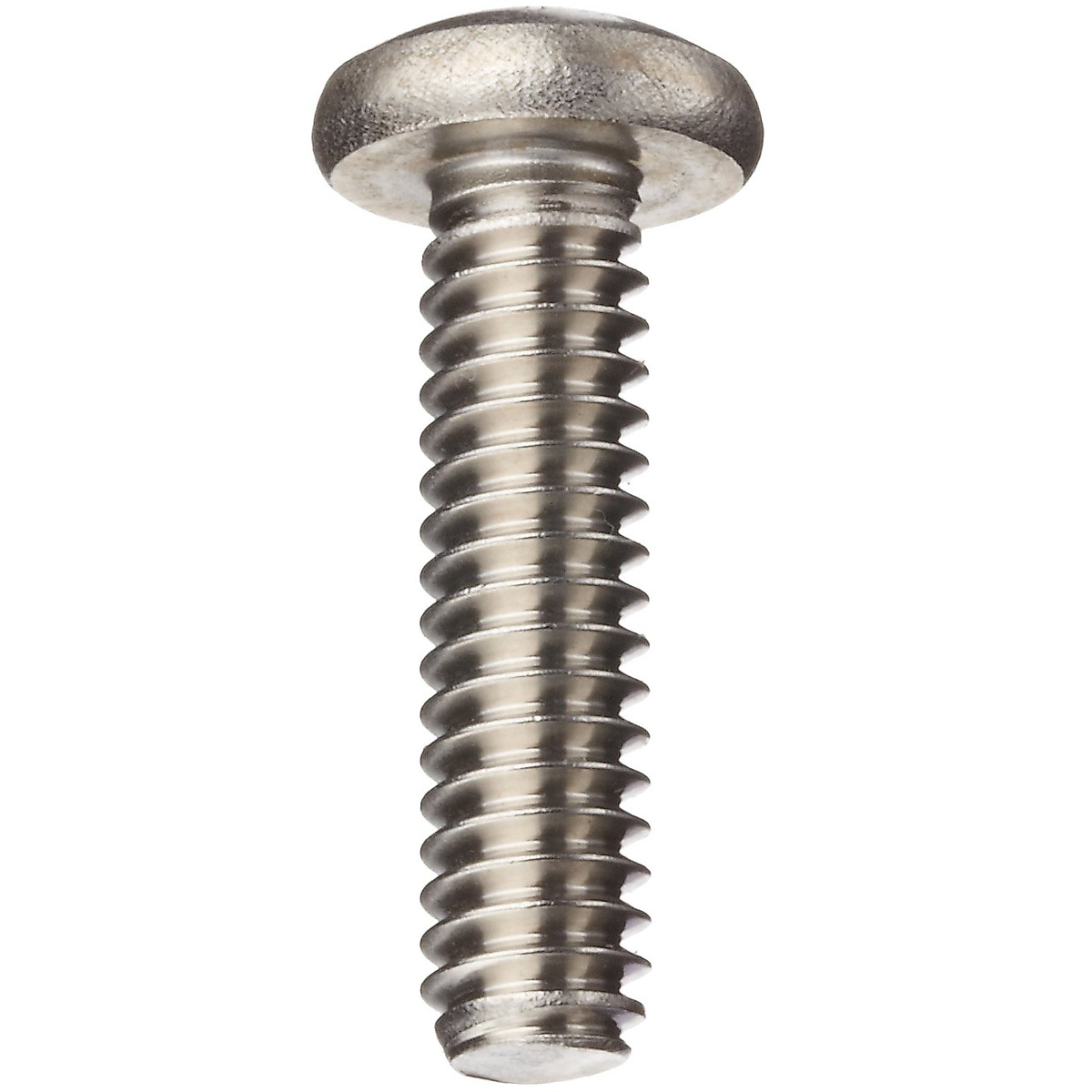 Small Parts 316 Stainless Steel Machine Screw, Plain Finish, Pan Head, Phillips Drive, 1/2" Length, #10-32 Threads (Pack of 25)