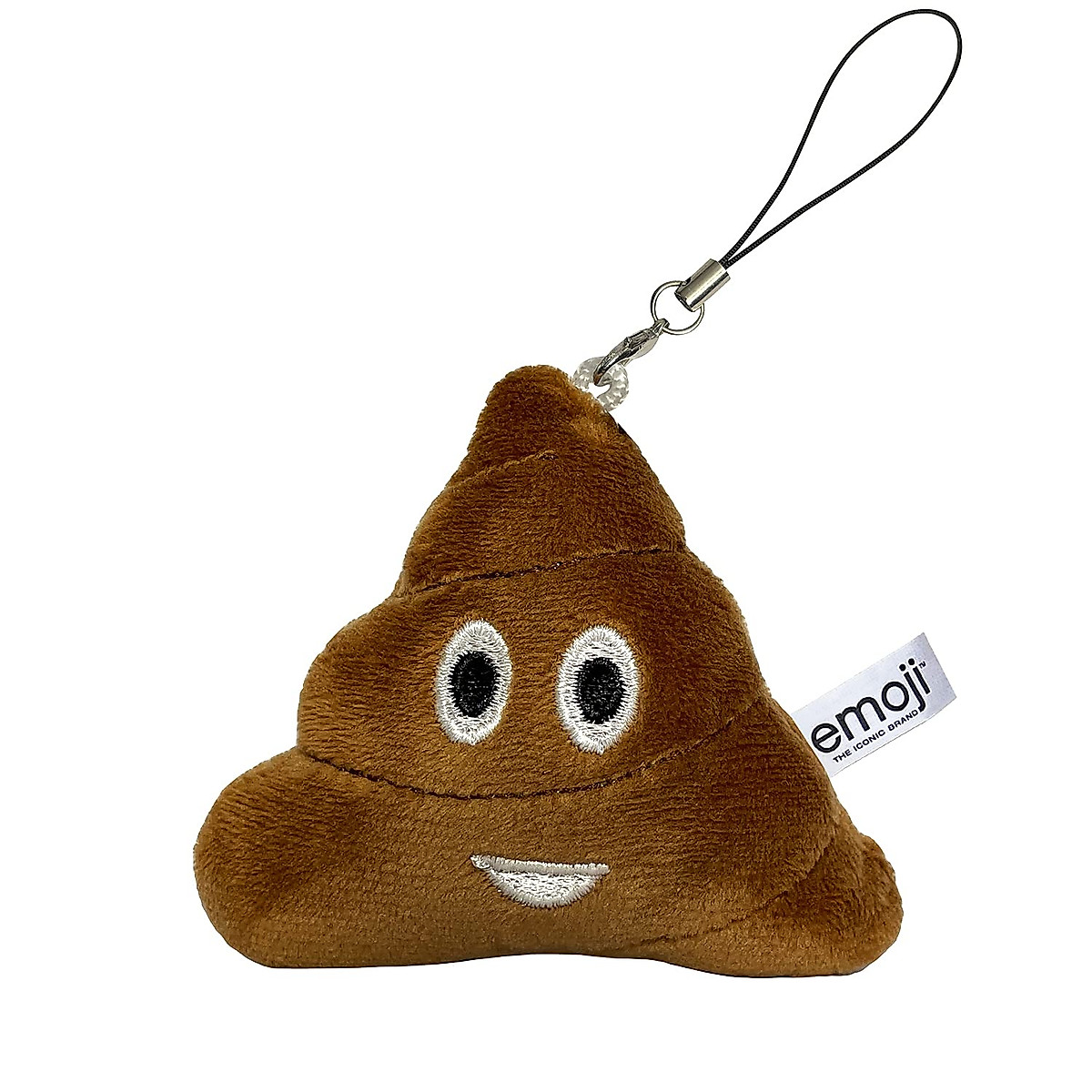 EvZ Emoji Iconic Emoticon Cushion Stuffed Plush Cute Soft Keychain, 3 inches, Pack 3