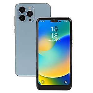 I14pro Cellphone, 6.1in 1440X3200 HD Screen, 4GB RAM 32GB ROM, 6800mAh Battery, with Face Recognition Function, 16MP Rear 8MP Front, Unlocked Smartphone for Android 11.0(USA)