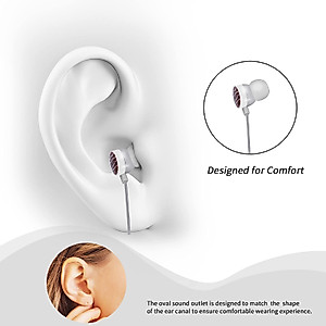 AnRuk Cute Donut Earbuds for Kids, Kid Size Wired Earbud & in-Ear Headphones with Microphone and Lovely Earphones Storage Case Gifts for School Girls and Boys (Grey)