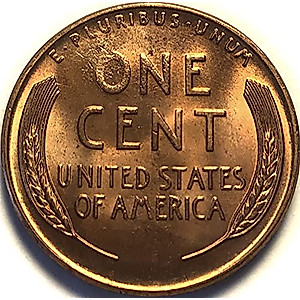 1945 P Lincoln Wheat Cent Red Penny Seller Mint State