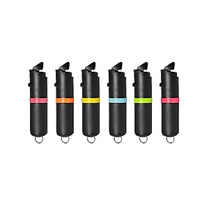 POM Two-Pack Pepper Spray Keychain - Maximum Strength OC Spray Self Defense - Tactical Compact & Safe Design - Quick Key Release - 25 Bursts & 10 ft Range - Accurate Stream Pattern