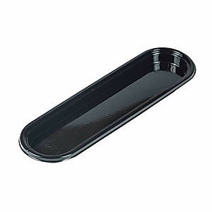 Silikomart "Kit Tarte Ring Oblong 146x34" Silicone Mold with 6 Cavities, Each 5.23 Inch x 0.82 Inch x 0.47 Inch High, Plus 6 Heat-Resistant Perforated Plastic Oblong Cutting Rings