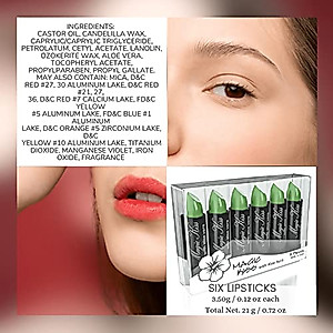 Magic Kiss Lipstick Set Aloe Vera Color Changing Green