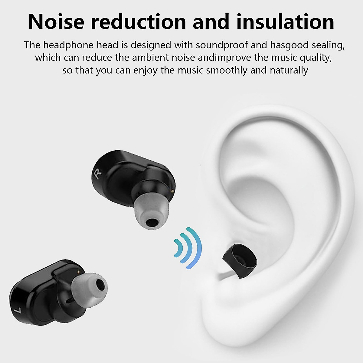 14Pcs Replacement Ear Tips Compatible with Sony WF-1000XM3 WF-1000XM4 Earbuds Soft Silicone Ear Tips (Black)