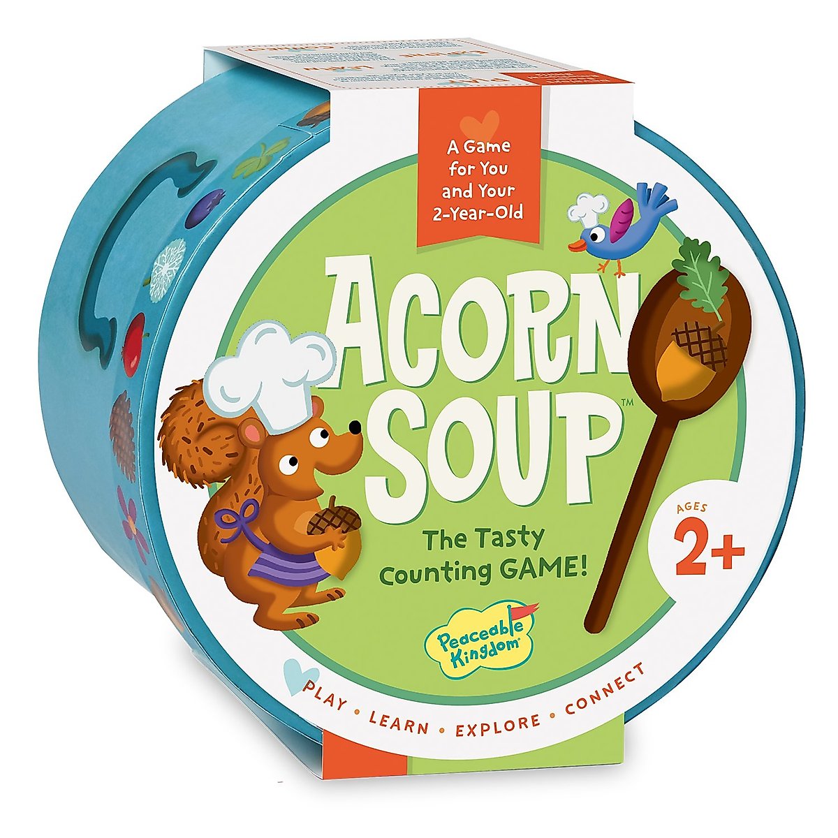 Peaceable Kingdom Acorn Soup Game - Educational Games for Toddlers, Includes Instructions and Parent Guide - 2 Year Old and Up