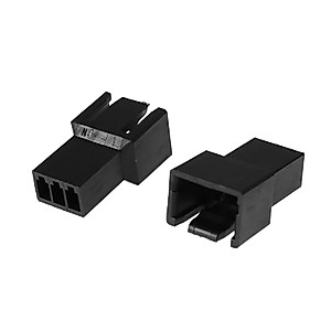 BAIRONG 5PCS Male 3-Pin PC Fan Connector Kit (5PCS 3Pin Connector Housings + 15PCS Terminal Crimp Pins) for Desktop