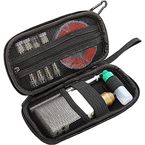 HUIZHU Empty EVA Hard Shell Vape Case eGO Carrying Case Empty Multi-Functional EVA Hard Shell Case with Non-Slip Elastic Bands (Black)