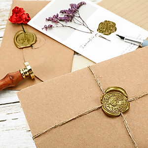 15 Pieces Glue Gun Sealing Wax Sticks for Retro Vintage Wax Seal Stamp and Letter, Great for Wedding Invitations, Cards Envelopes, Snail Mails, Wine Packages, Gift Wrapping (Bronze)