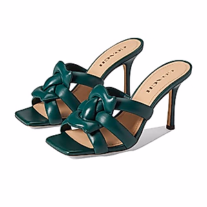 COACH Kellie Leather Sandal Dark Pine 8 B (M)