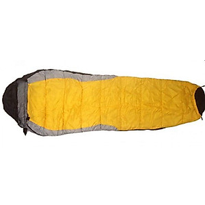 SLEEPING BAG MUMMY Type 8' Foot 20+ Degrees ORANGE GRAY BLACK - Carrying Bag NEW