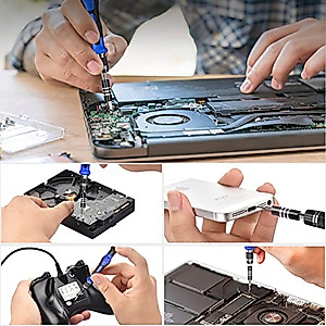 Precision Screwdriver Set, 140 in 1 Computer Repair kit With 120 Screwdriver Bits, Electronics Tool kit With Magnetic Repair Tool, Compatible for Laptop, PC, iPhone, MacBook, Xbox, Game Console Repair
