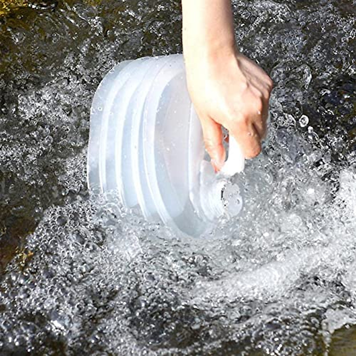 Car Collapsible Bucket Folding Foldable Portable 5L/10L/15L Plastic Water Bucket WithTap for Outdoor Garden Camping Fishing BBQ
