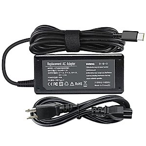45W Type C USB-C Charger for Dell Chromebook 11 3100 5190 3380 P29T Latitude 5420 5520 5285 5290 7390 7480 7490 7410 7290 7370 2-in-1 XPS 13 9350 9360 9365 9370 LA45NM150 LA65NM170 2YKOF 04RYWW 0HDCY5