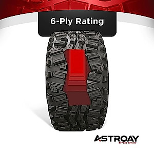 Astroay Venus 24 x 9-10 ATV/UTV Mud Tire - Enhanced Traction & Control | Versatile All-Purpose Design | Hassle-Free Installation & Durability | Reliable OEM & Replacement Option