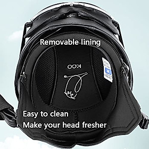 Retro Motorcycle Vespa Half Helmet, Fashion Open Face Leather Helmet, for Adult Men and Women, DOT Approved Cruiser Scooter ATV Electric Bicycle Helmet, Suitable for All Seasons-F-Large