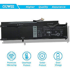 OUWEE P63NY Laptop Battery Compatible with Dell Latitude 13 7370 E7370 Series Notebook N3KPR XCNR3 0XCNR3 WY7CG G7X14 0G7X14 7.6V 43Wh 5381mAh 4-Cell