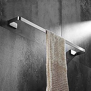 OMOONS Towel Rack,Towel Racks for Bathroom,Towel Rack Wall Mounted Brushed,Single Rod/60Cm