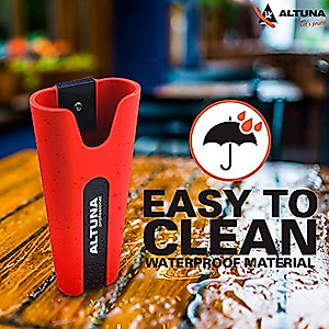 Altuna Silicon Pruner Holster and Multitool Plier Pouch with Heavy Duty Belt Clip - All Weather Waterproof Garden Tool Sheath and Flexible Holster for Hand Pruners, Pliers, Scissors, and More