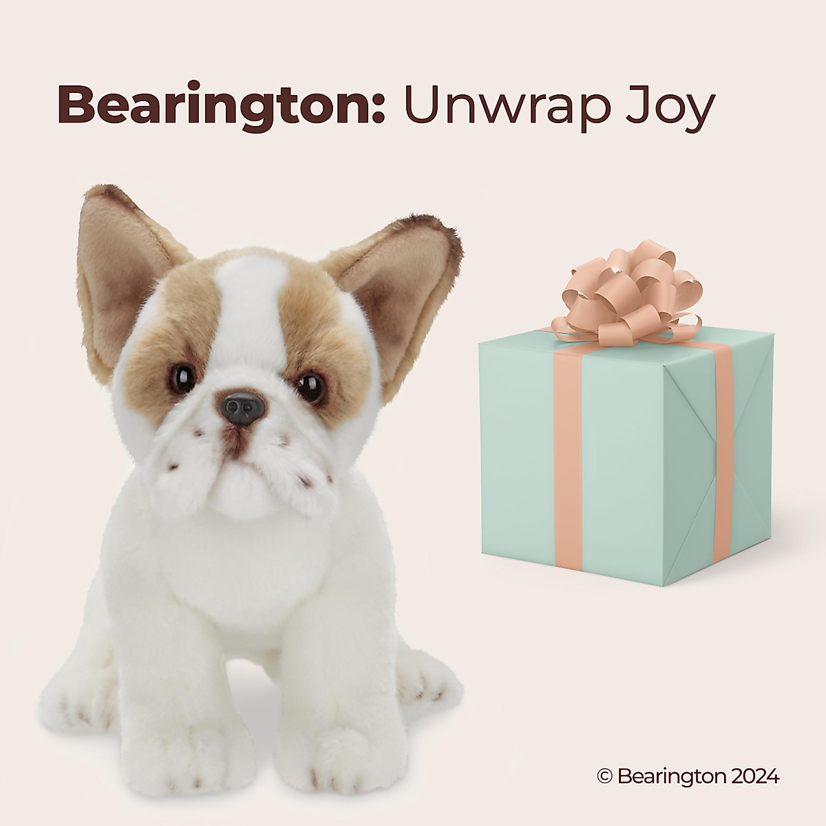 Bearington Frenchie The French Bulldog Stuffed Animal, 13 Inch Frenchie Stuffed Animal