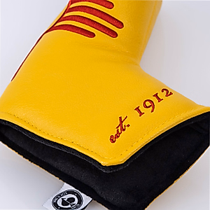 Pins & Aces New Mexico Tribute Premium Golf Club Head Cover - Premium, Hand-Made Leather Headcover - NM Flag Styled, Tour Quality Golf Club Cover - Style & Customize Your Golf Bag (Blade)