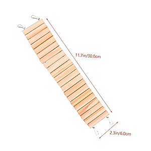 Balacoo 4pcs Hamster Log Ladder Pet Guinea Pig Toys Chew Toys Wooden Hamster Toy Ladder Toy Hamster Tunnel Chinchilla Toys Toys Wooden Toys Hamster Ladder Bridge Rabbit The