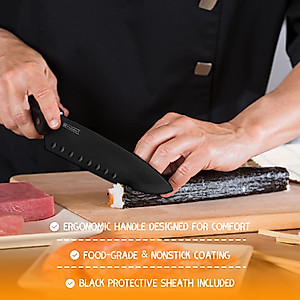 CHOMKIT Sushi Making Kit for Beginners, 25 in 1 Sushi Bazooka Kit with Sushi Mat, Sushi Mold, Sushi Knife, Chopsticks with Guide Book, Deluxe Edition DIY Sushi Machine for Kids