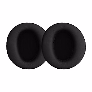 kwmobile Ear Pads Compatible with Cowin E7 Active Noise Cancelling Earpads - 2X Replacement for Headphones - Black