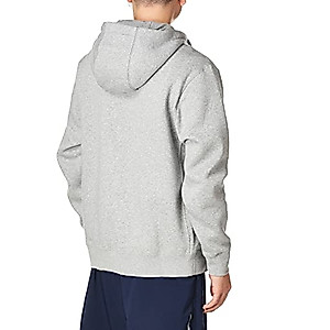 Nike Men's Sportswear Club Fleece Full Zip Hoodie, Fleece Zip-Up Hoodie Men, Dark Grey Heather/Mattelic Silver/White, XL