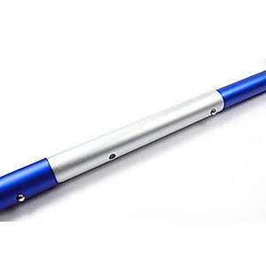 MQUMSA Portable Colorful Telescopic Aluminum Car Adjustable Extended Edition Snow Shovel (Blue + Silver)