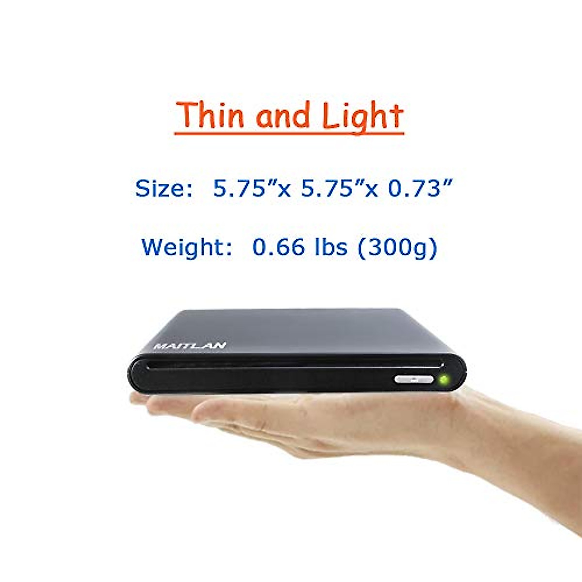 Slot USB 3.0 External 3D Blu-ray DVD Disc Players, for Alienware M15 R2 M17 15 17 R5 Aurora R8 R9 Area 51 M 51M Gaming Laptop X51 Desktop PC, 8X DVD+-R/RW DL 24X CD-R Burner, Portable Optical Drive