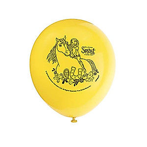 Unique Industries Spirit Riding Free Latex Balloons - 12" | Assorted Colors | 8 Pcs