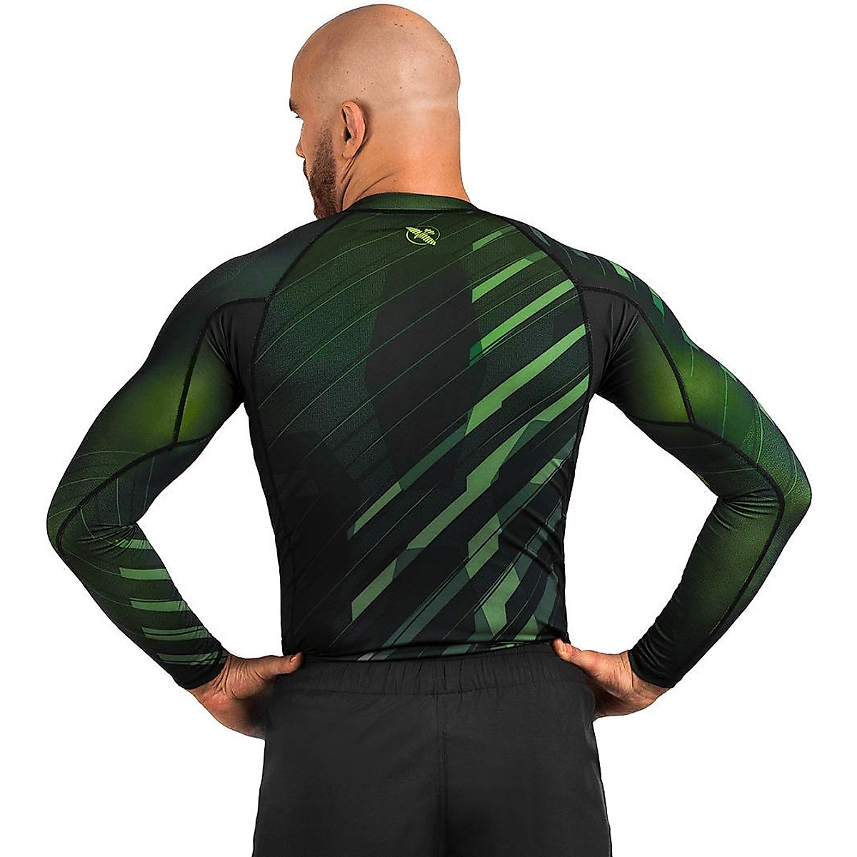 Hayabusa Metaru Long Sleeve Jiu Jitsu Rashguard - Green, Small