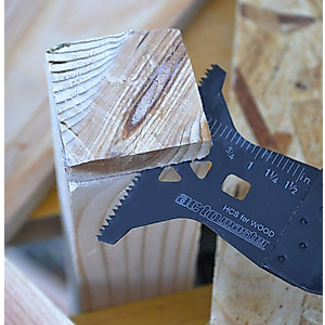 ACTOMASTER HCS 2-1/2" Wood/Drywall Oscillating Saw Blades for Oscillating Tool Multitool, Pack of 8